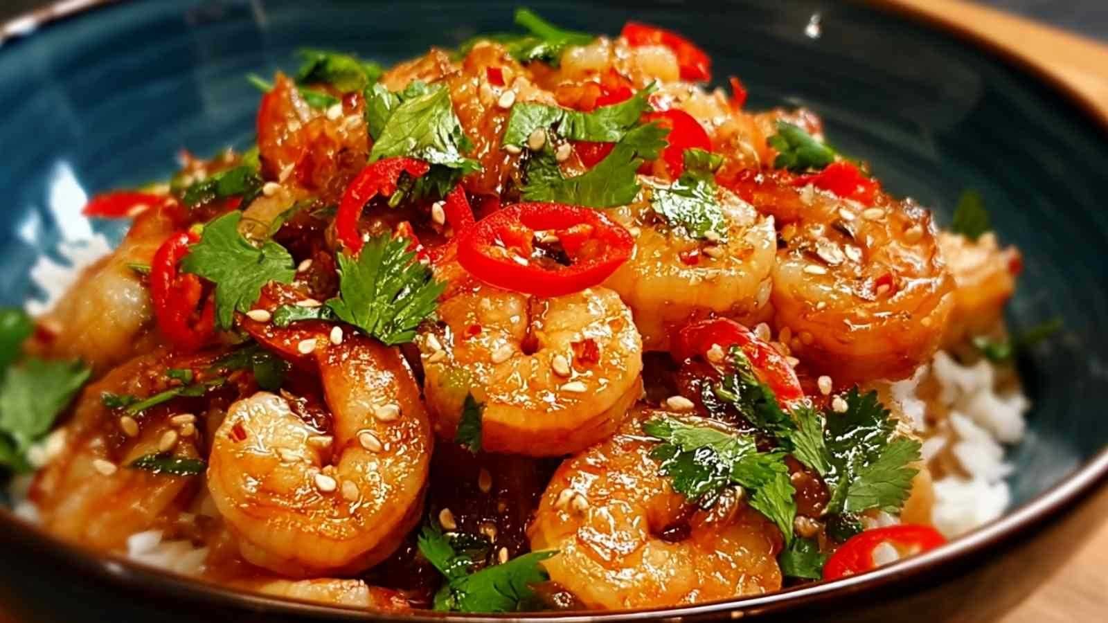 Recette Crevette Thai Gingembre