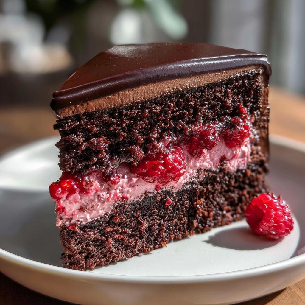 Gâteau Mousse Chocolat Noir Framboise : 1 recette divine
